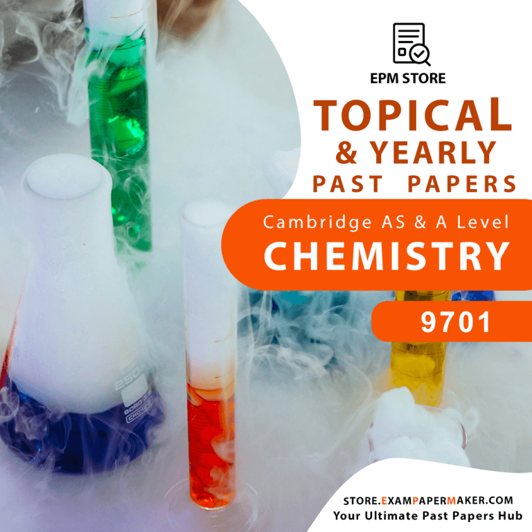 A Level Chemistry 9701 Topical Past Papers | Download PDF